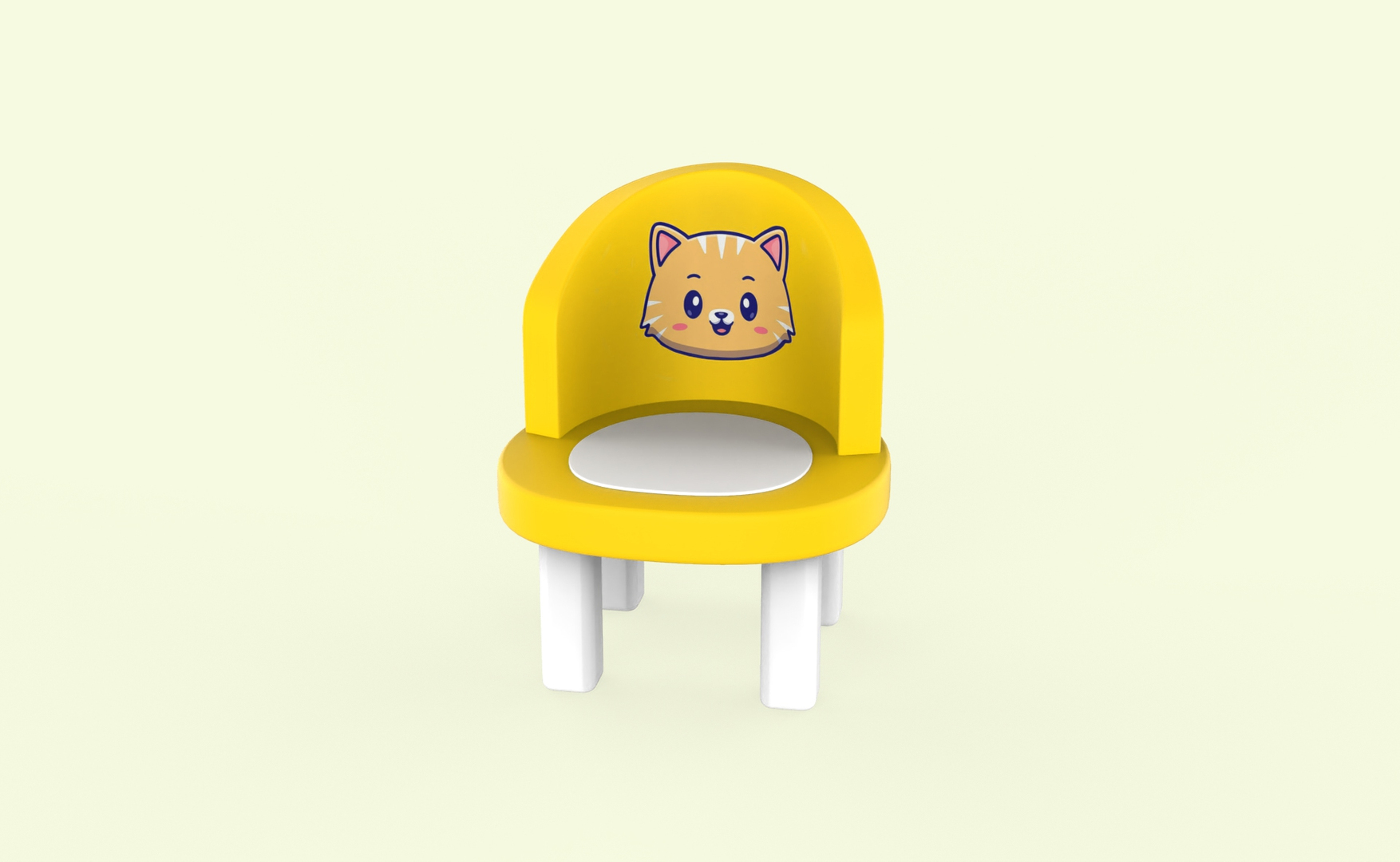 Cartoon Set 3 Animal Chair 3D Model - TurboSquid 2268209