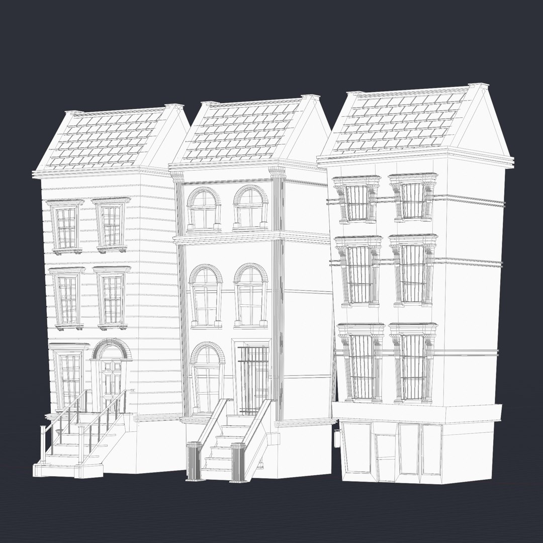 20 Low Poly Cartoon Building Collection 3D Model - TurboSquid 2321709