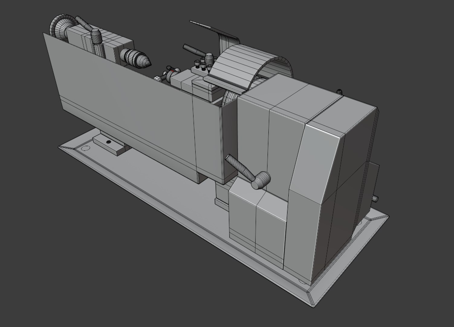 3D Mini Lathe - TurboSquid 1911007