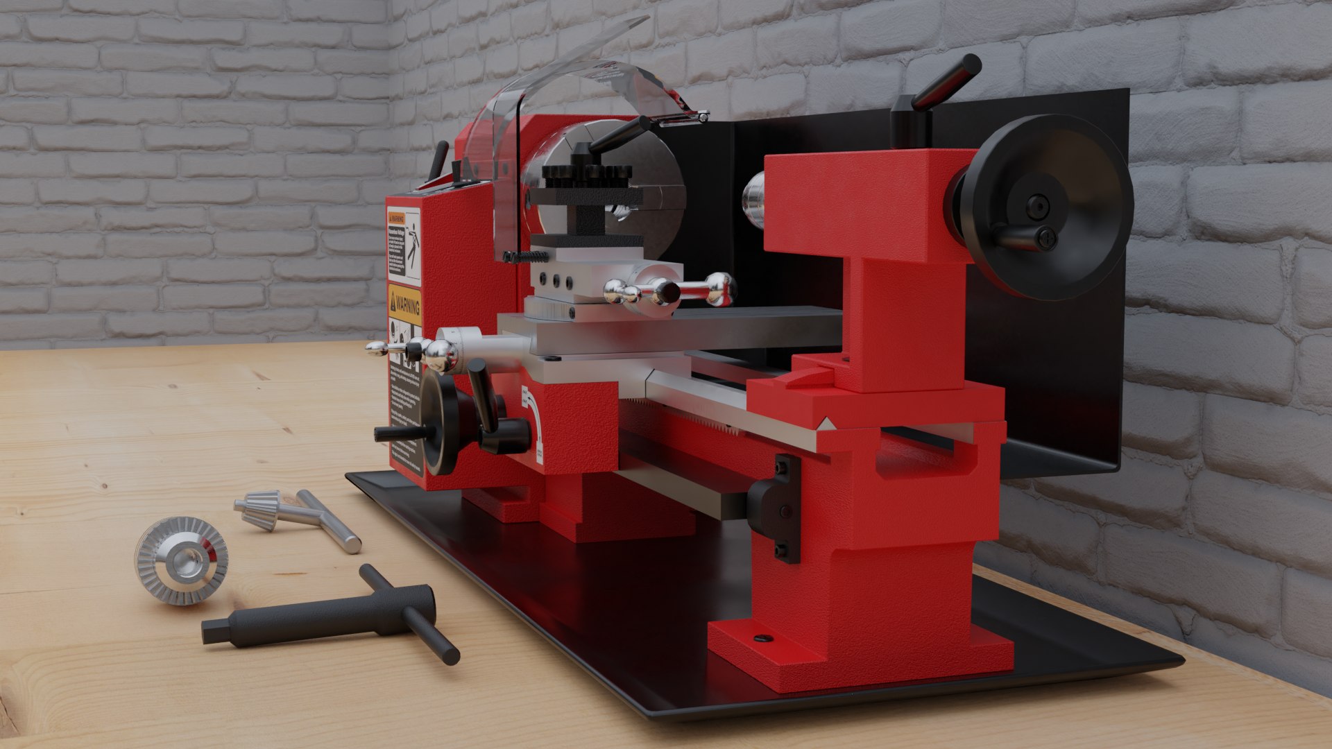 3D Mini Lathe - TurboSquid 1911007