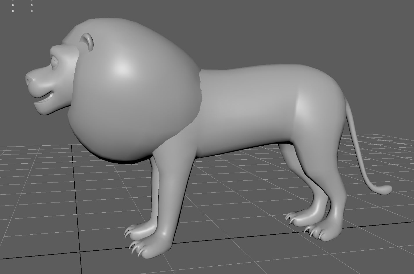 Lion cartoon 3D model - TurboSquid 1223151
