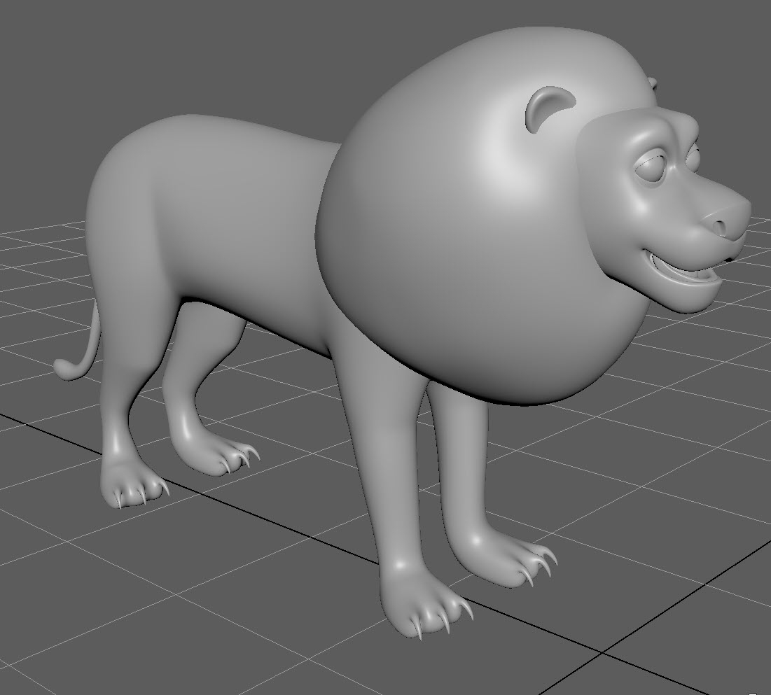 Lion cartoon 3D model - TurboSquid 1223151