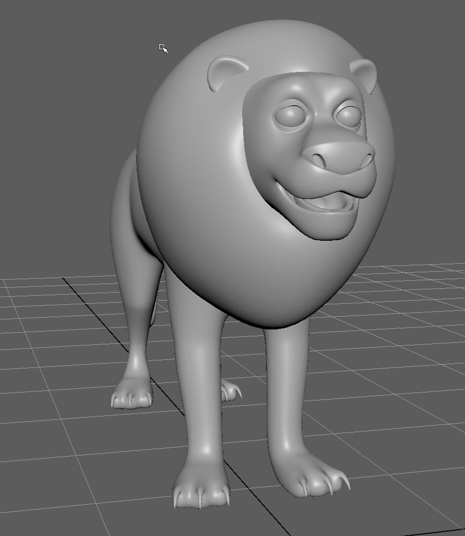Lion Cartoon 3D Model - TurboSquid 1223151