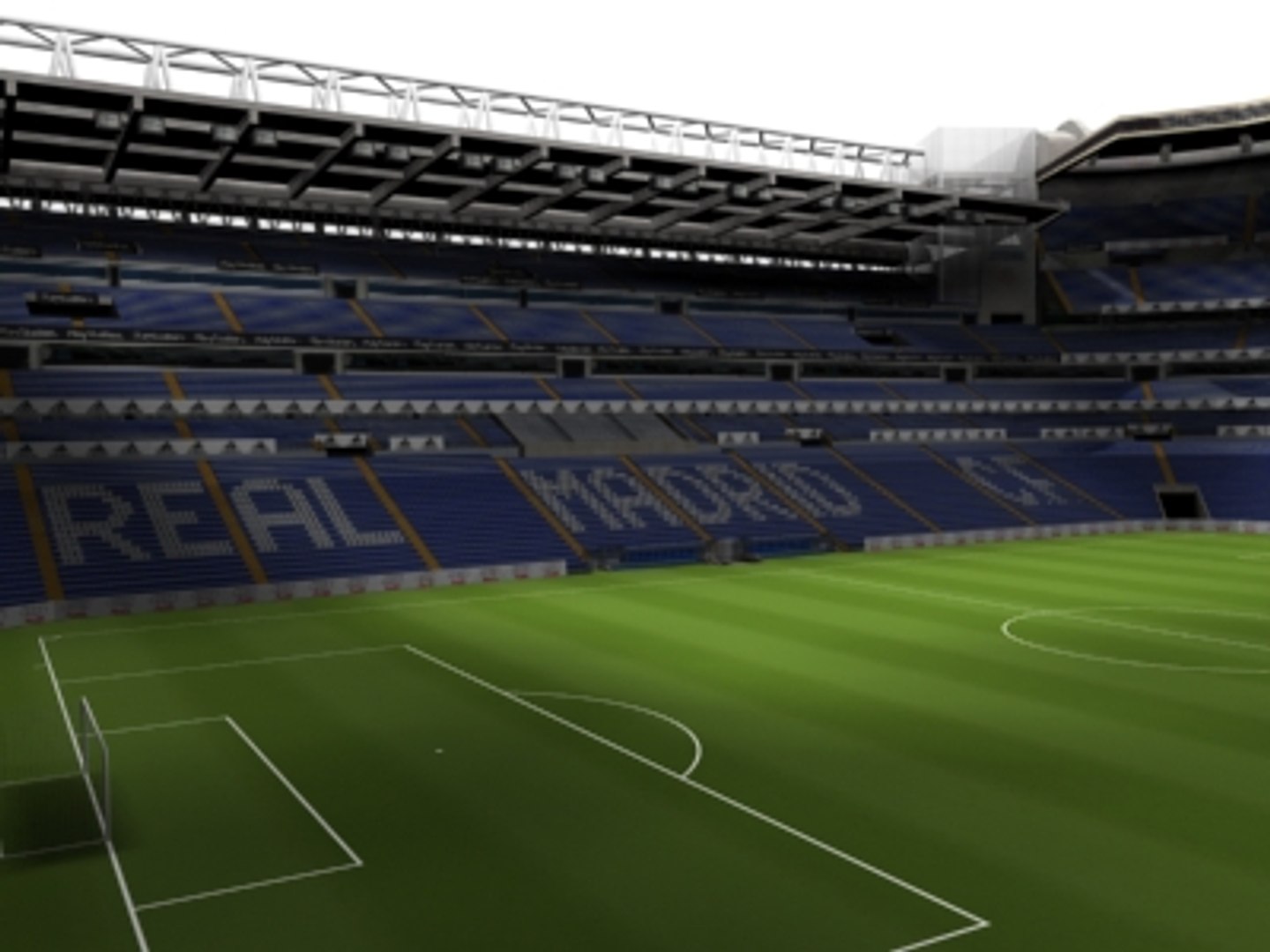 Santiago Bernabeu Stadium 3d Model