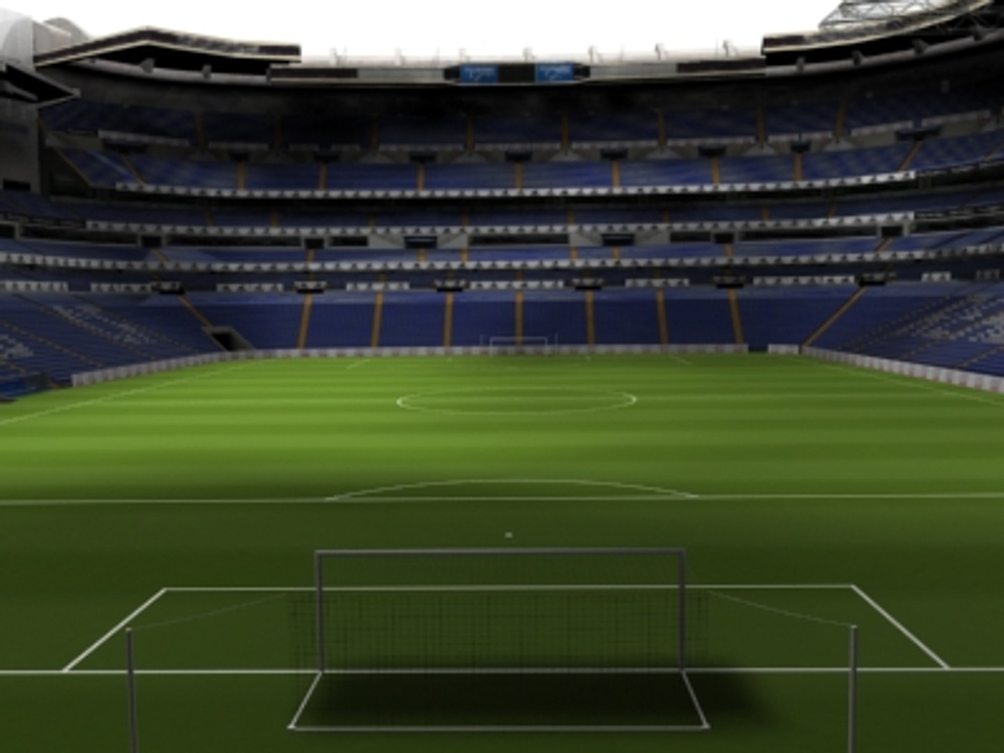 Santiago Bernabeu Stadium 3d Model