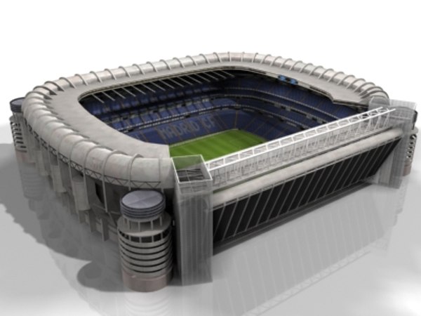 santiago bernabeu stadium 3d model