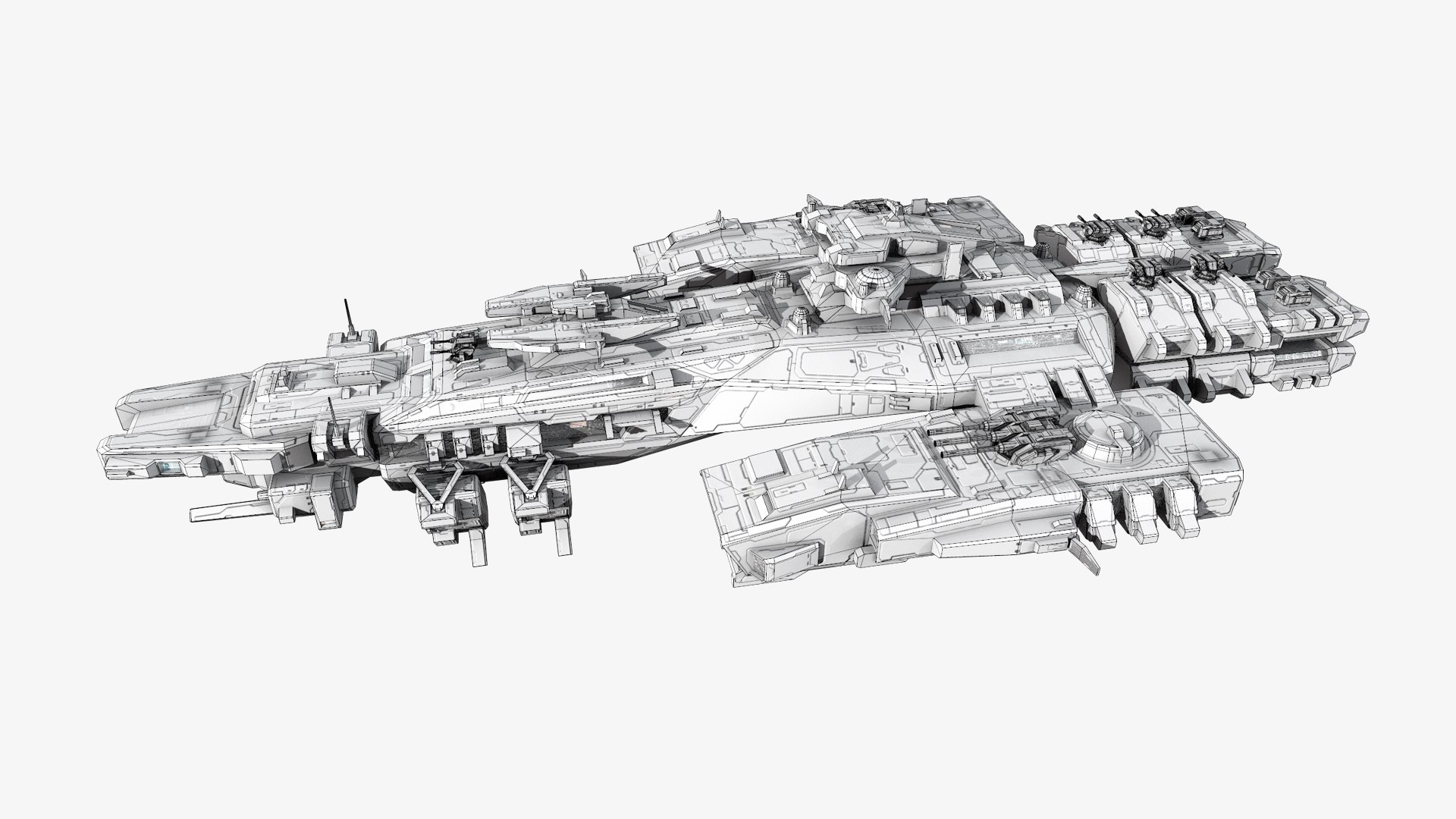 G4 DESTROYER Spacecraft 3D - TurboSquid 1900015