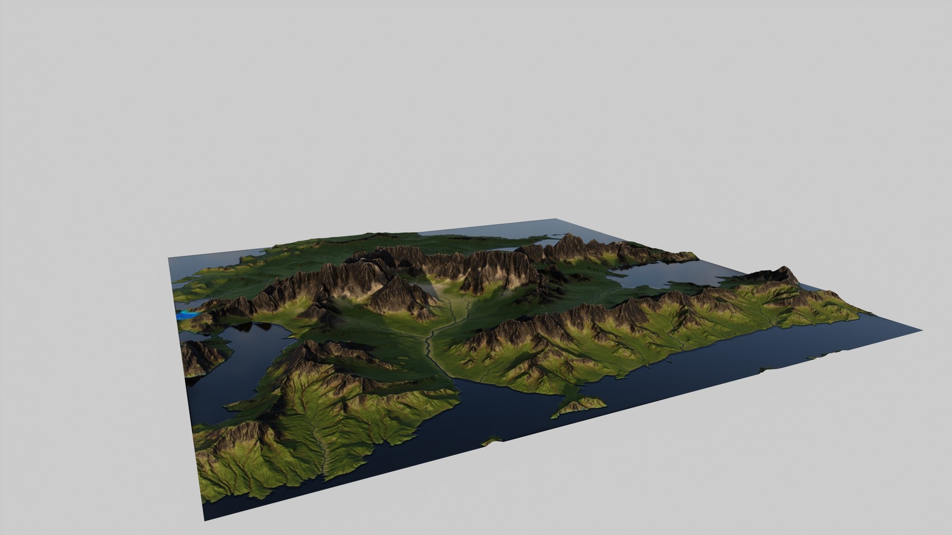 3D Model Mountain Ridge Montasio - TurboSquid 2141616