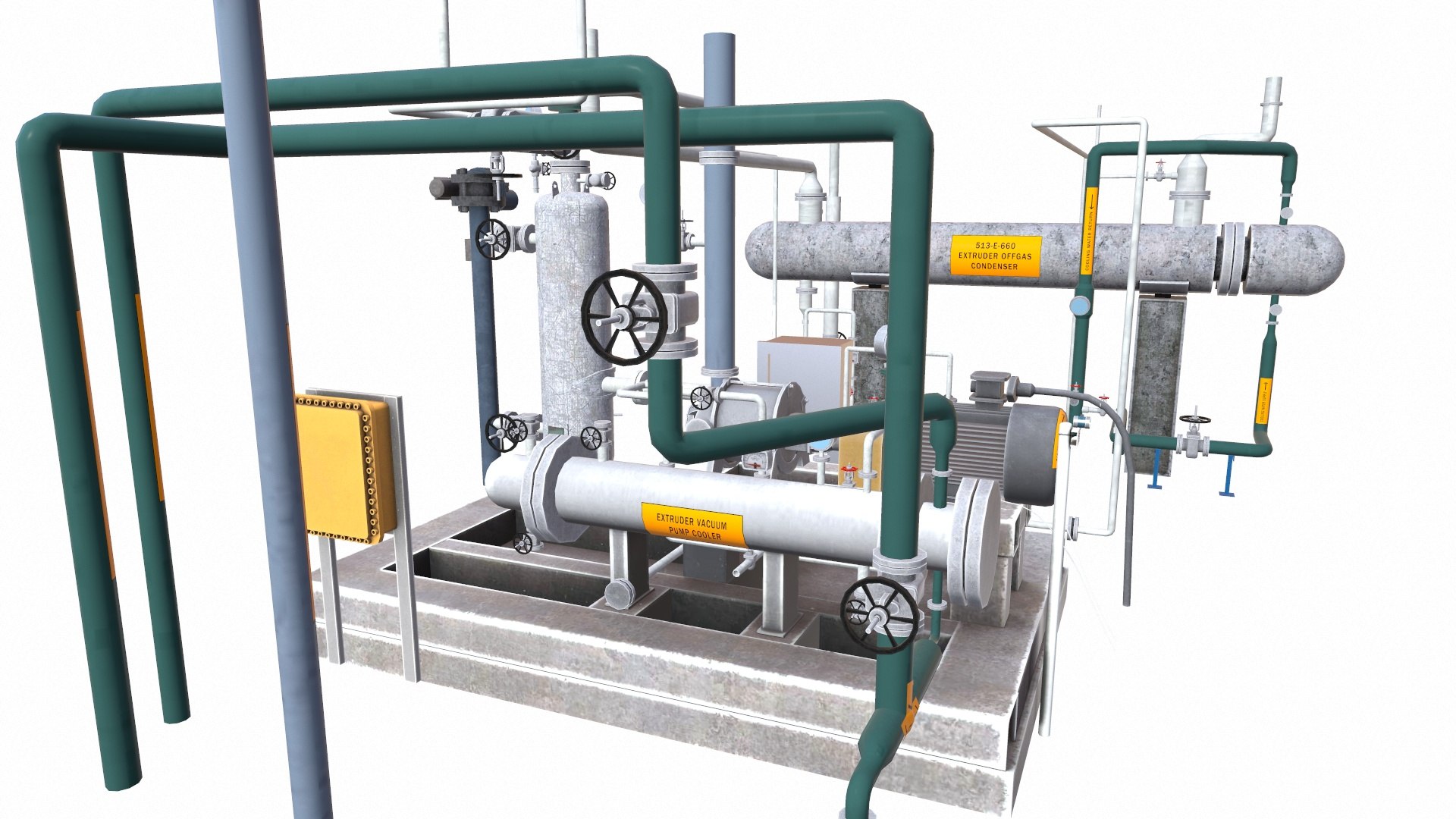 Extruder Vacuum Condenser 3D - TurboSquid 2345614