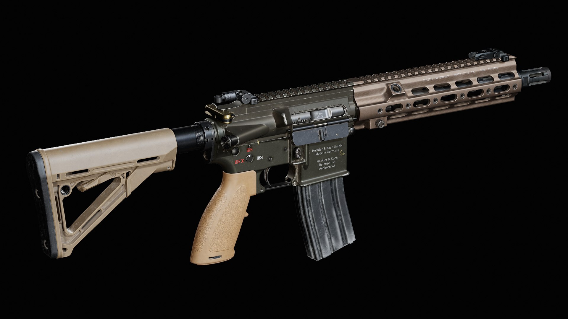 3D Model Modular HK416 SMR - TurboSquid 1939411
