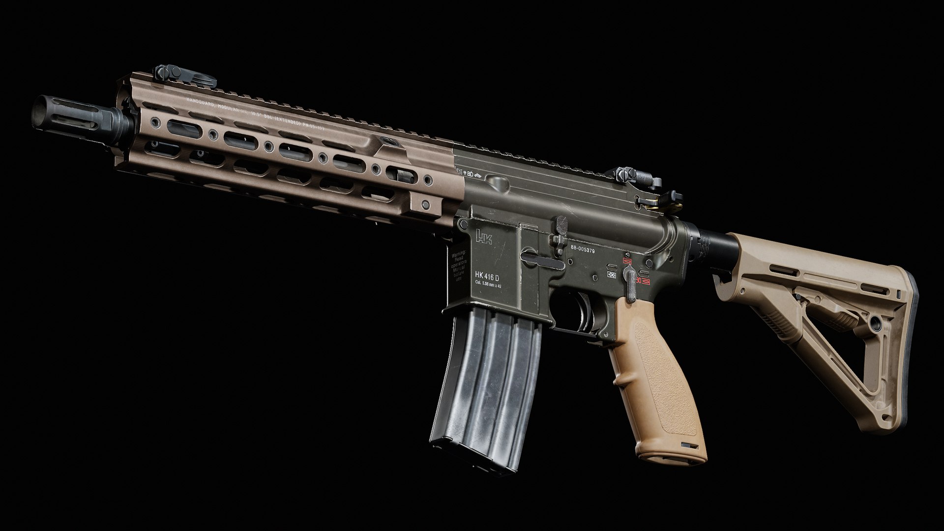 3D Model Modular HK416 SMR - TurboSquid 1939411