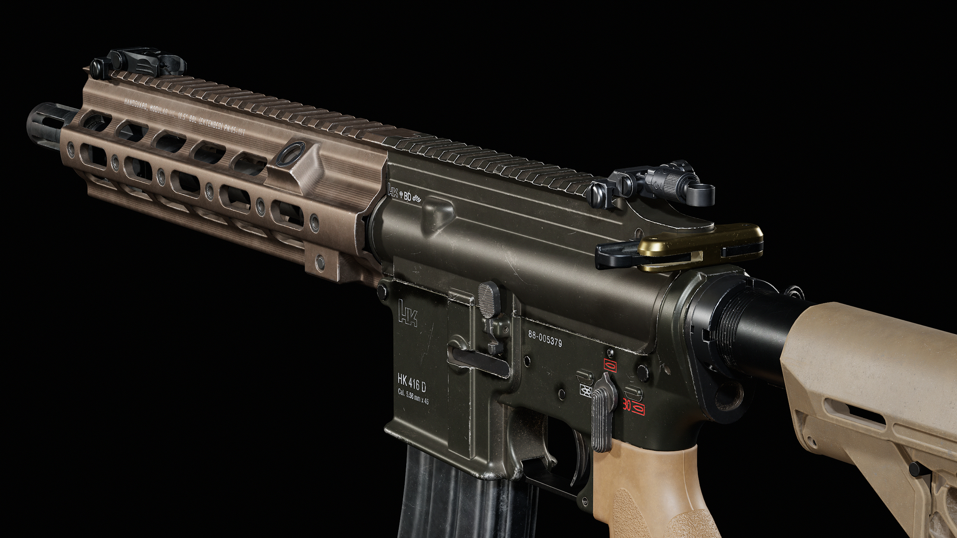 モジュラー HK416 SMR3Dモデル - TurboSquid 1939411