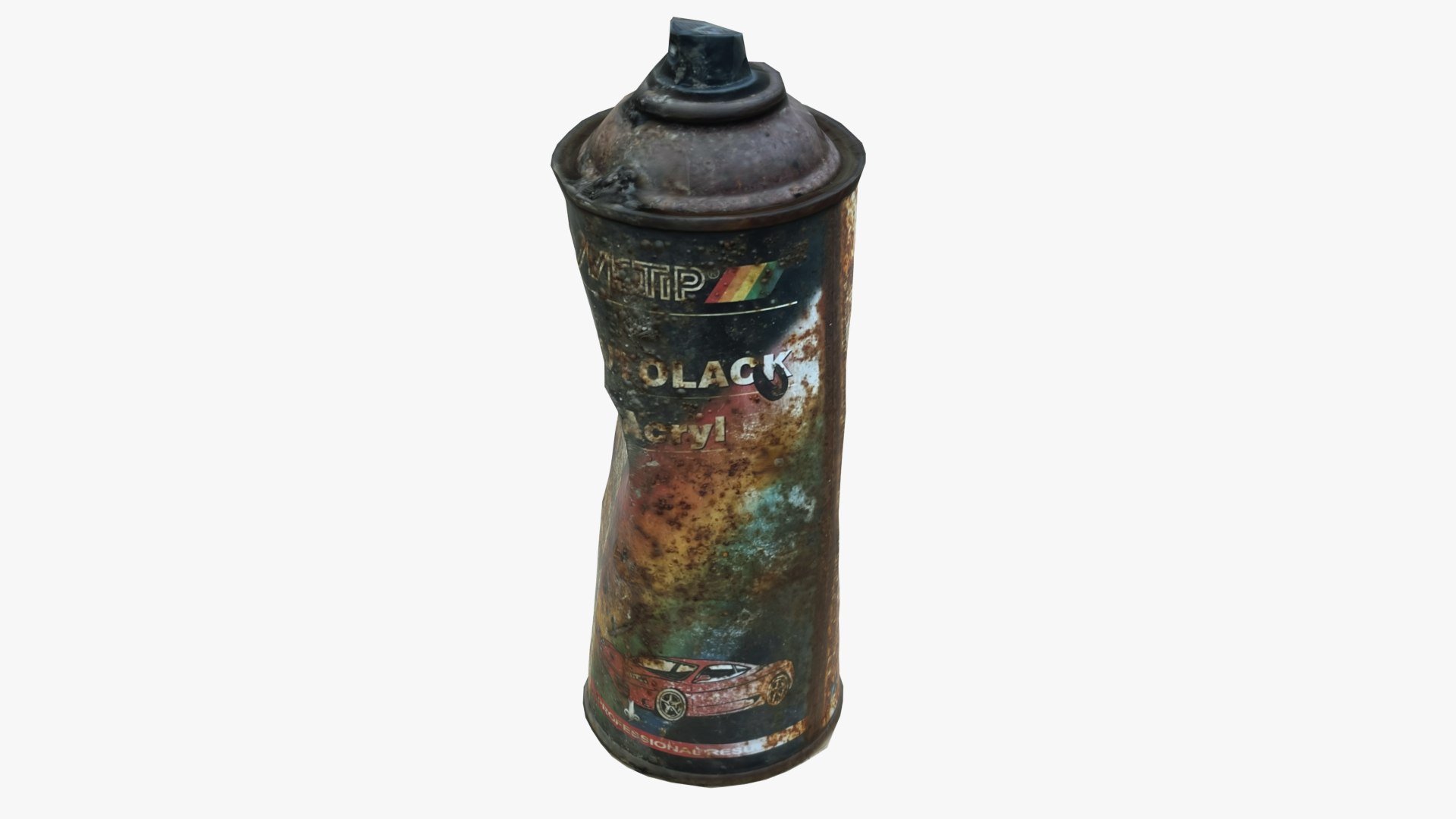 3D Old Rust Aerosol Can 1 Scan 3D Model - TurboSquid 1741515