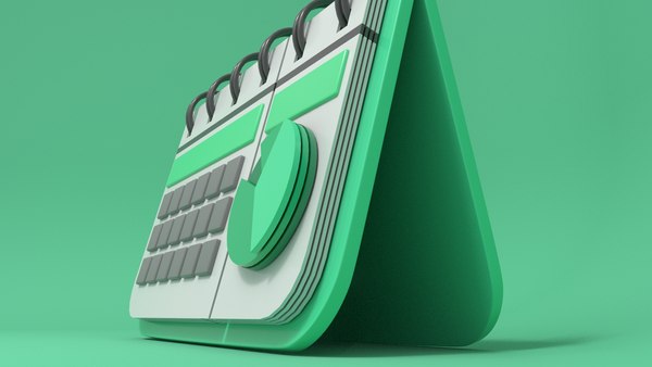 Cartoon Desk Calendar 3D model - TurboSquid 1948458