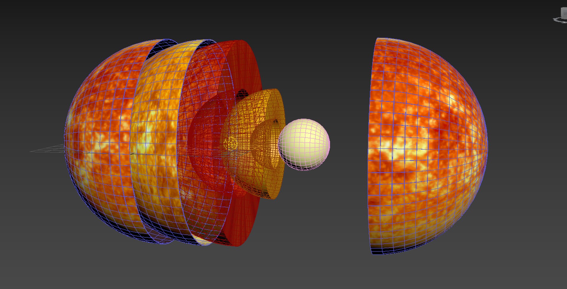 Sun Structure Animation 3D Model - TurboSquid 1415015