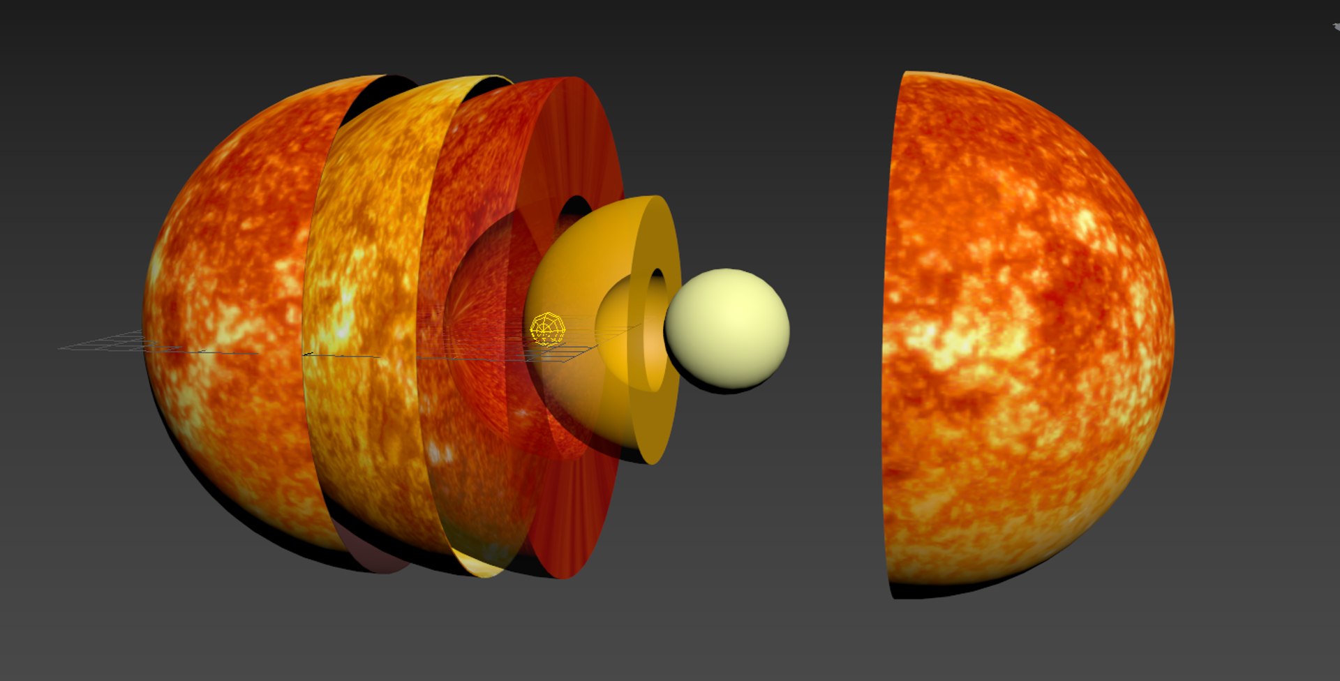 Sun Structure Animation 3D Model - TurboSquid 1415015