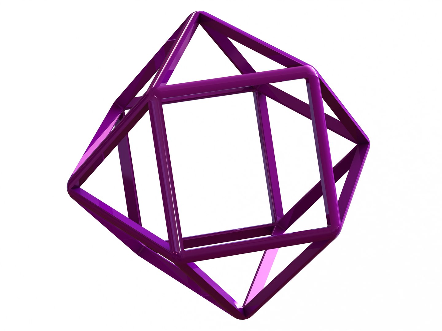 Wireframe Shape Cuboctahedron 3D - TurboSquid 2176089
