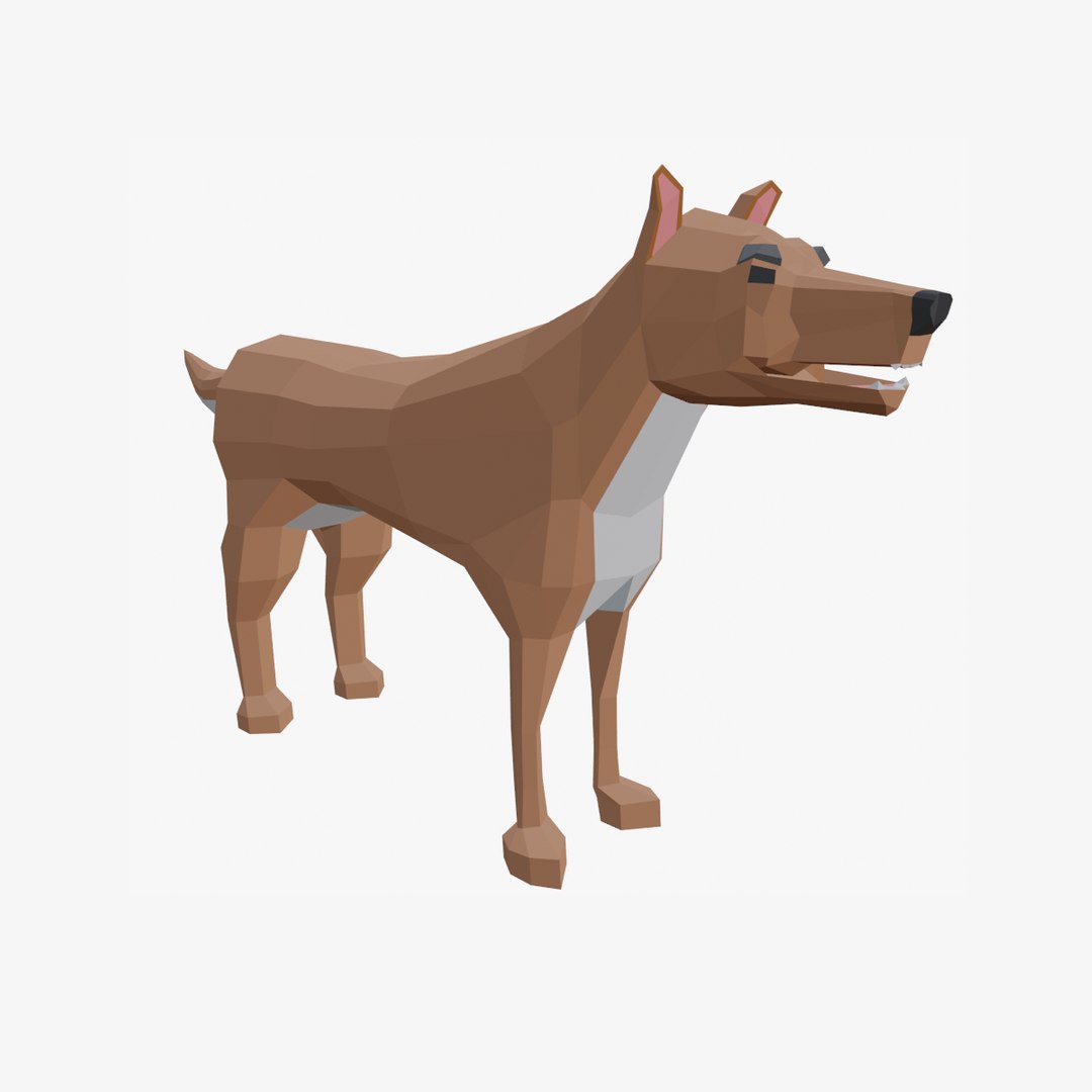Free 3D LOW POLY Dog Model - TurboSquid 2177066