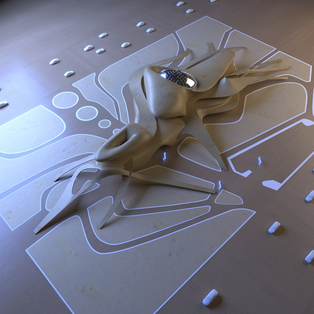 3D Organic Bullding Model - TurboSquid 2360298