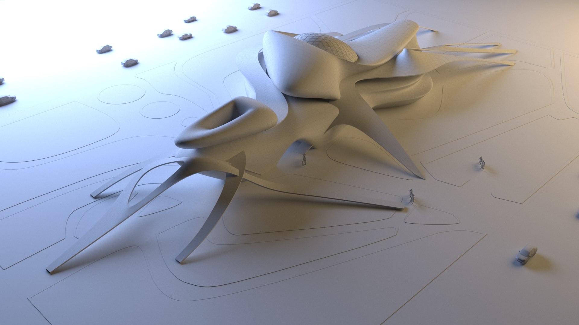 3D Organic Bullding Model - TurboSquid 2360298
