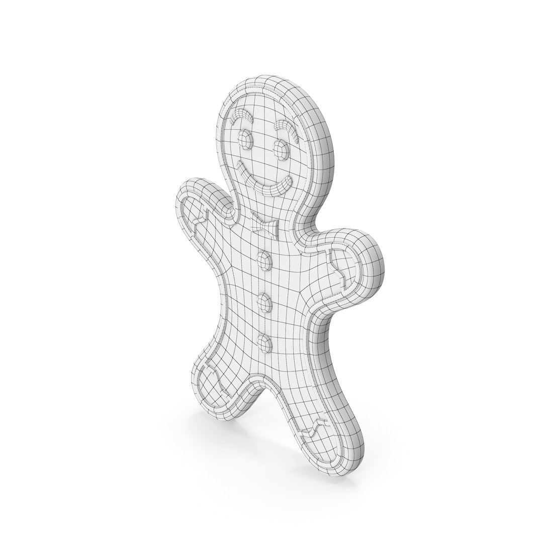 Cartoony Gingerbread 3D Model - TurboSquid 1998895