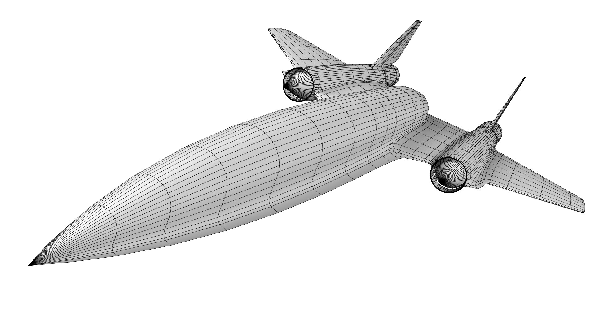 Venus Stargazer M4 Hypersonic Aircraft 3D Model - TurboSquid 2339601