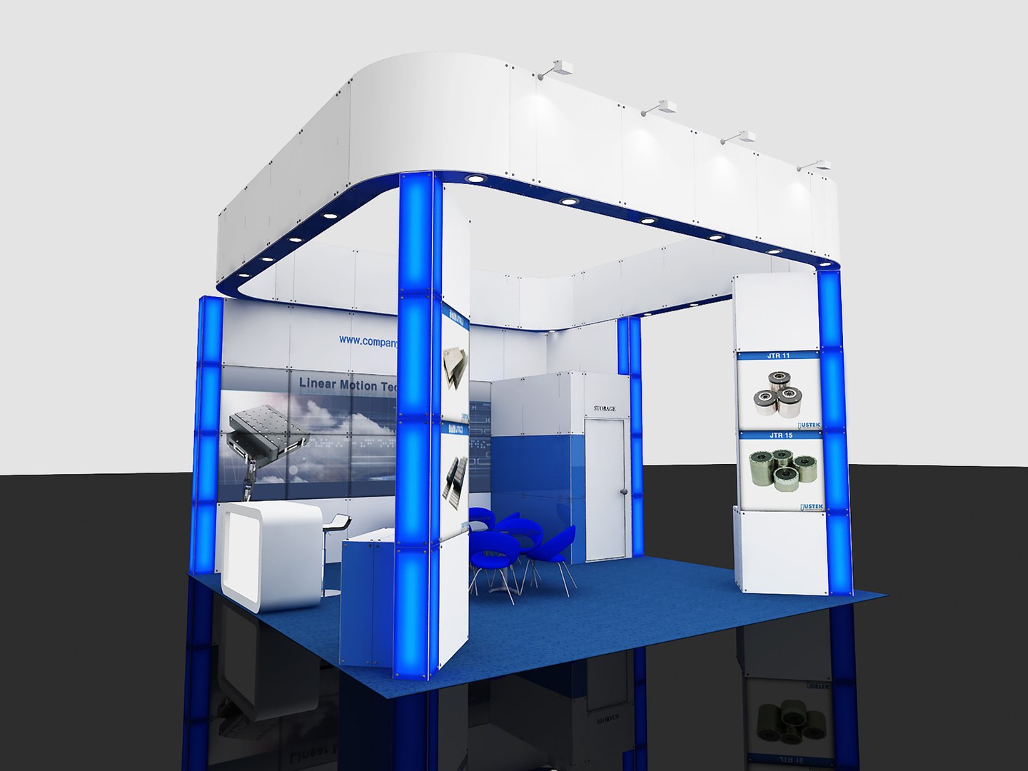 3D 4booth Block System - TurboSquid 2243942