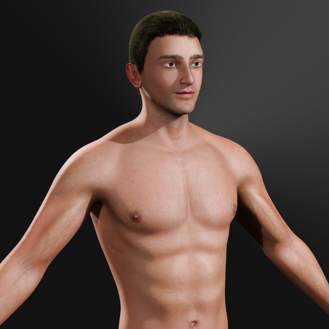 3D Realistic Male Body Human - TurboSquid 1174362