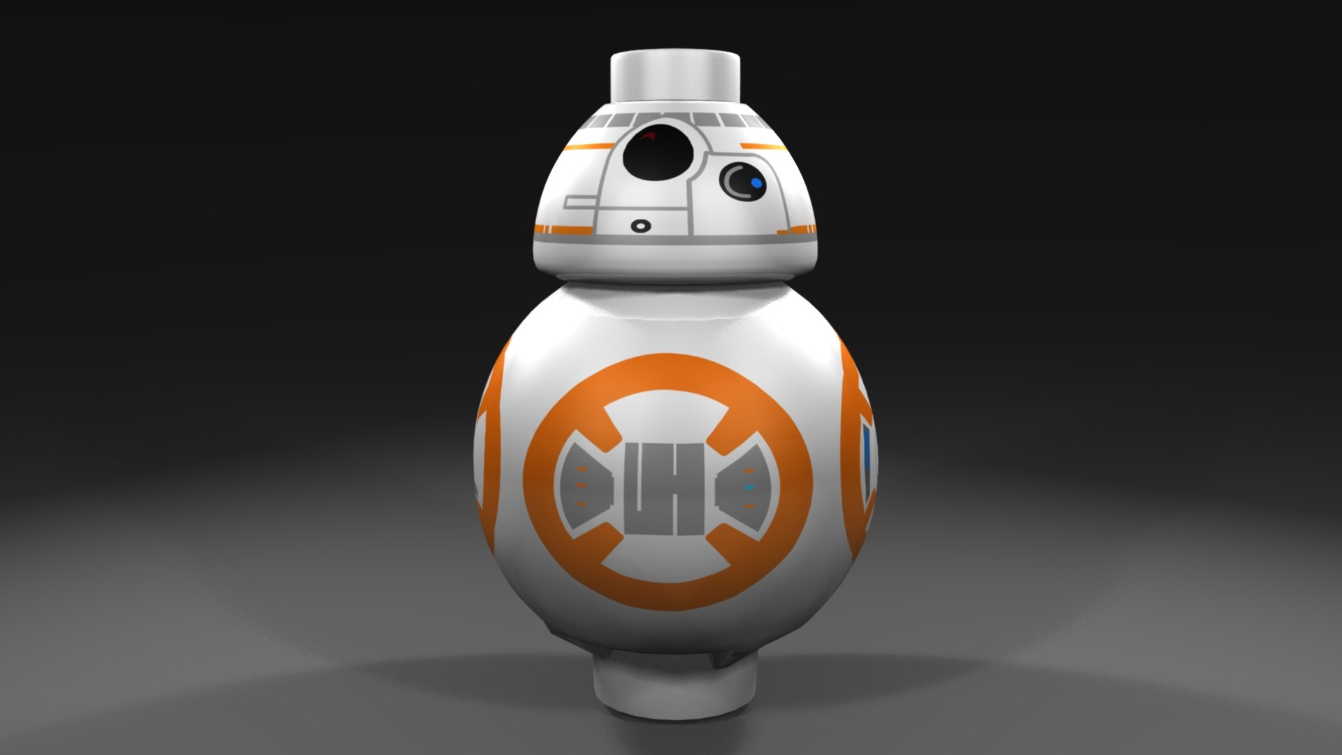 3d model lego bb8