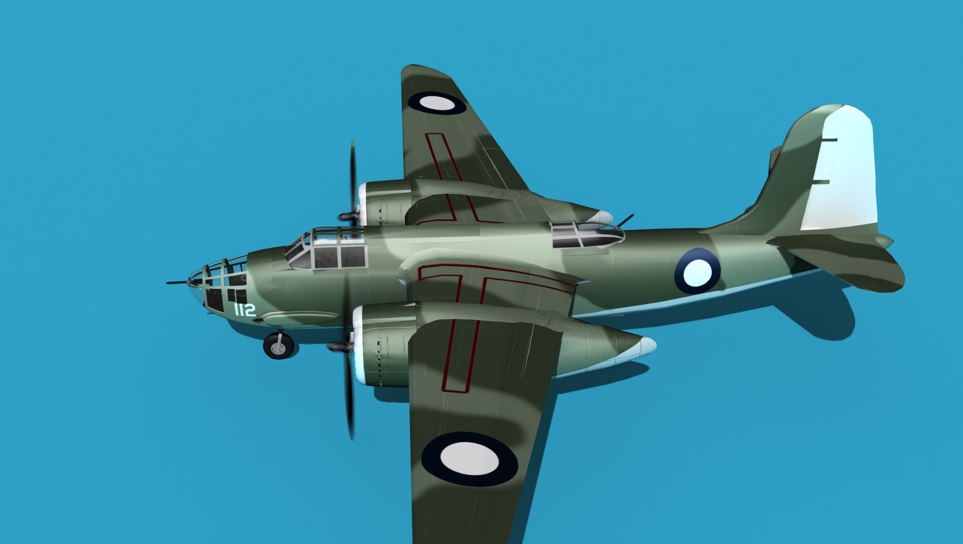 Douglas DB-7 Boston Mk II V05 RAAF 3D Model - TurboSquid 1917748
