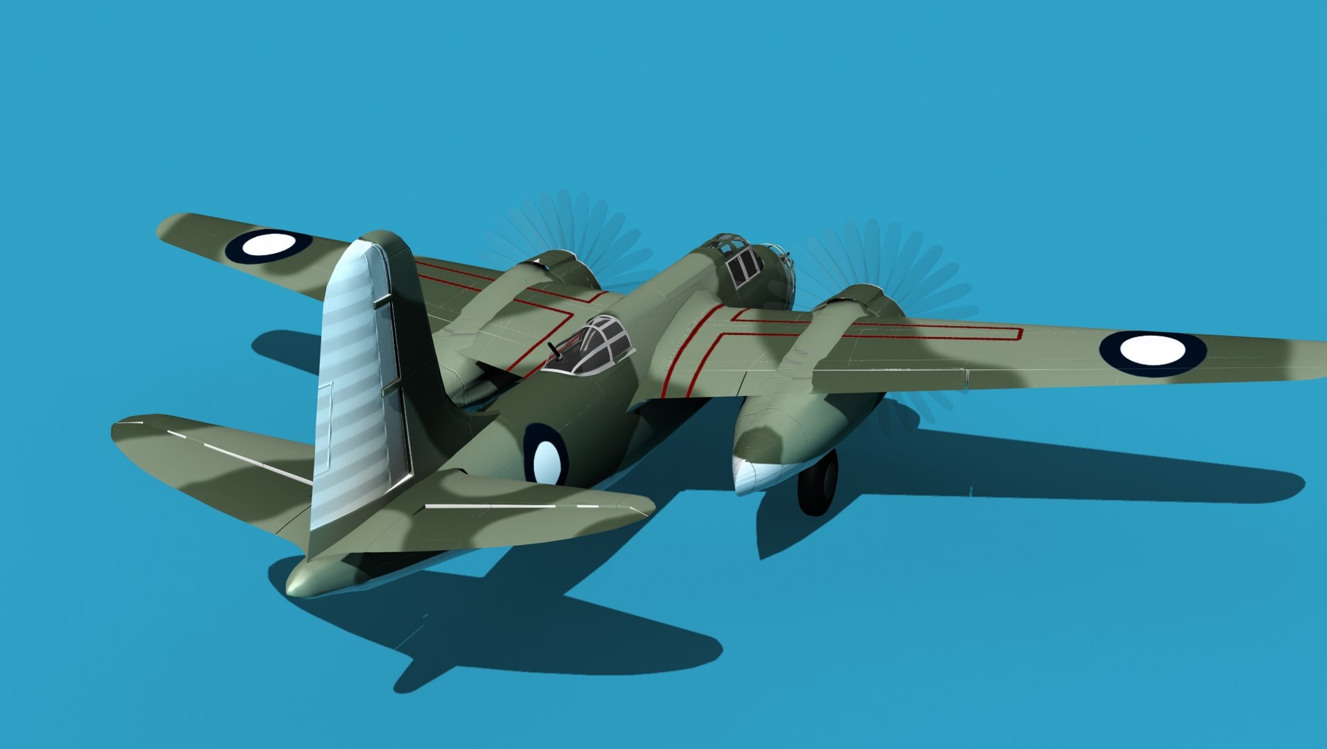 Douglas DB-7 Boston Mk II V05 RAAF 3D Model - TurboSquid 1917748