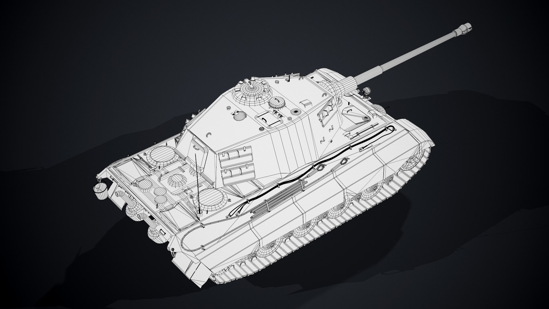 Tiger ii gameready 3D model - TurboSquid 1564454