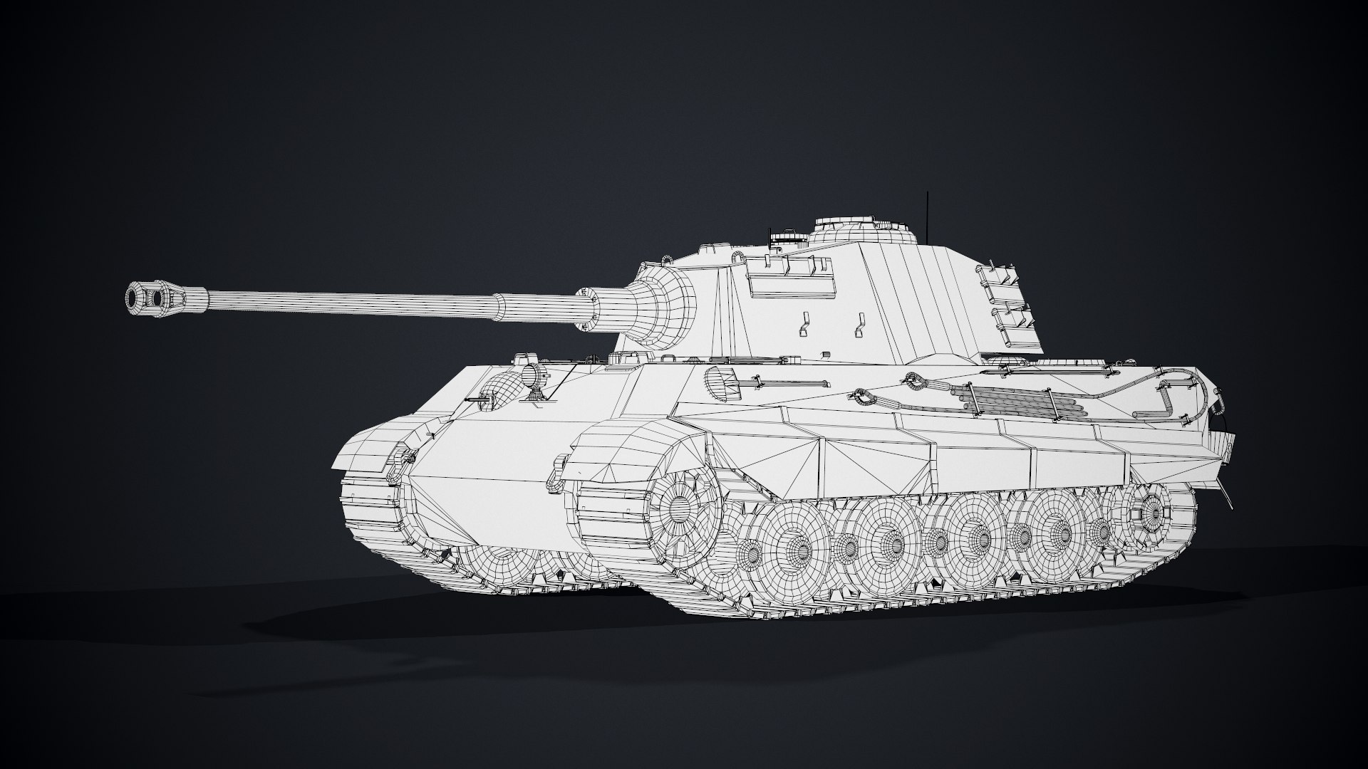 Tiger ii gameready 3D model - TurboSquid 1564454