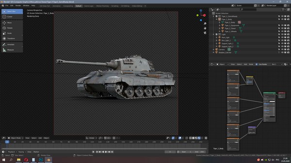 Tiger ii gameready 3D model - TurboSquid 1564454