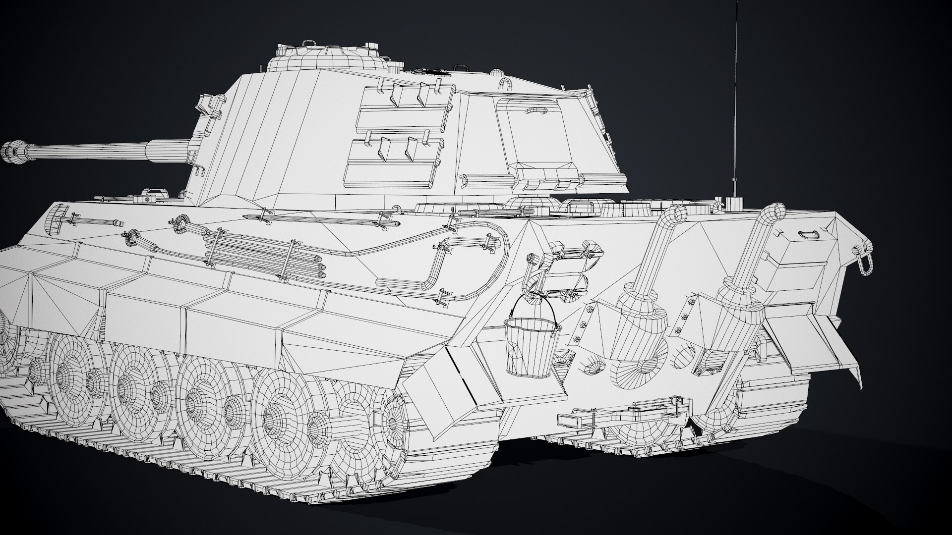 Tiger ii gameready 3D model - TurboSquid 1564454