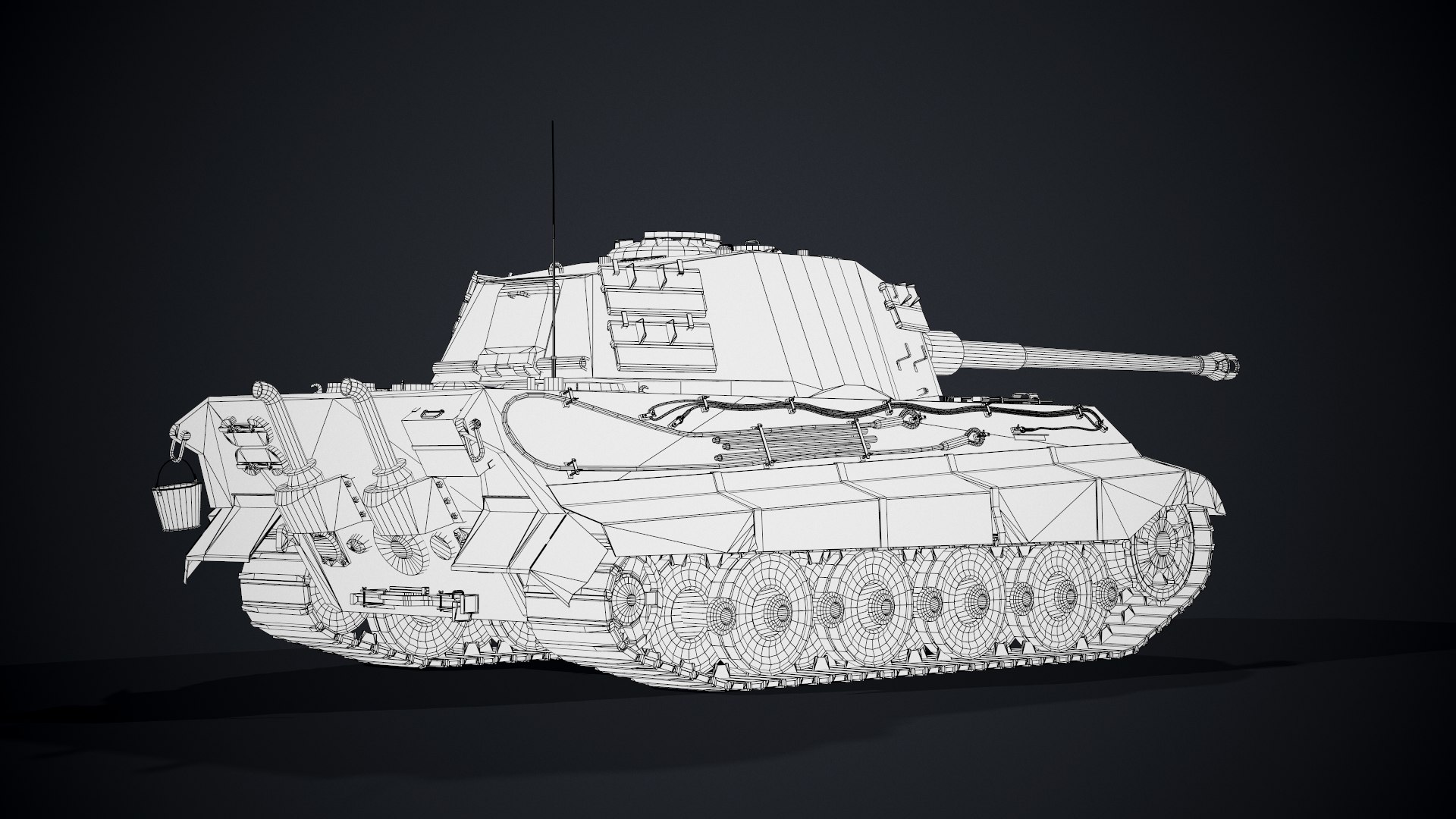 Tiger ii gameready 3D model - TurboSquid 1564454