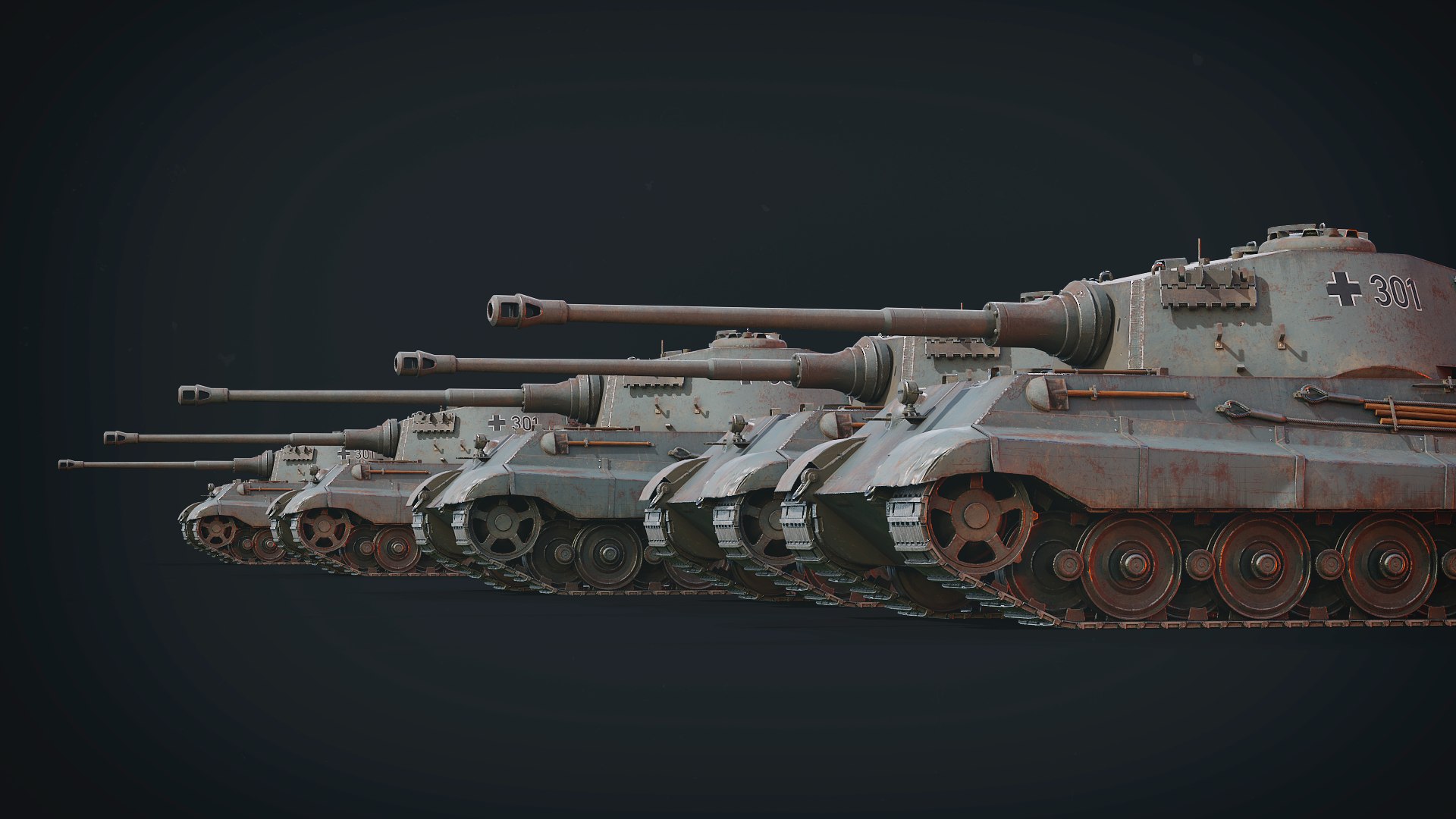 Tiger ii gameready 3D model - TurboSquid 1564454