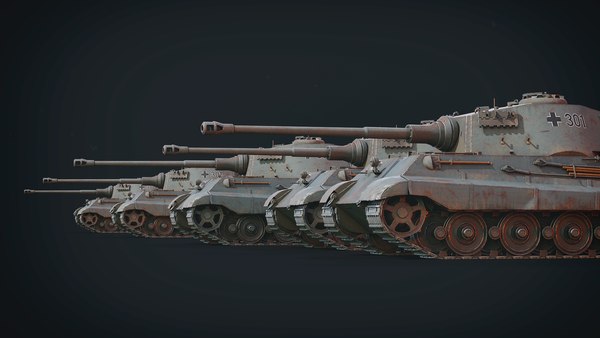 Tiger ii gameready 3D model - TurboSquid 1564454