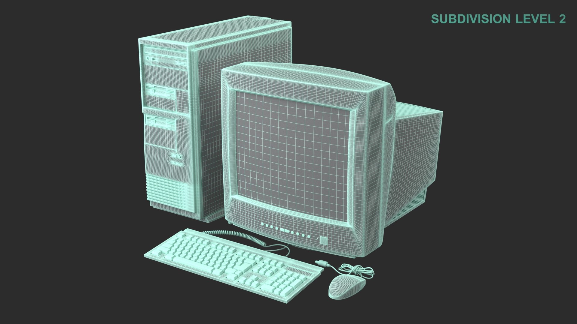 Retro PC 3D model - TurboSquid 1859709