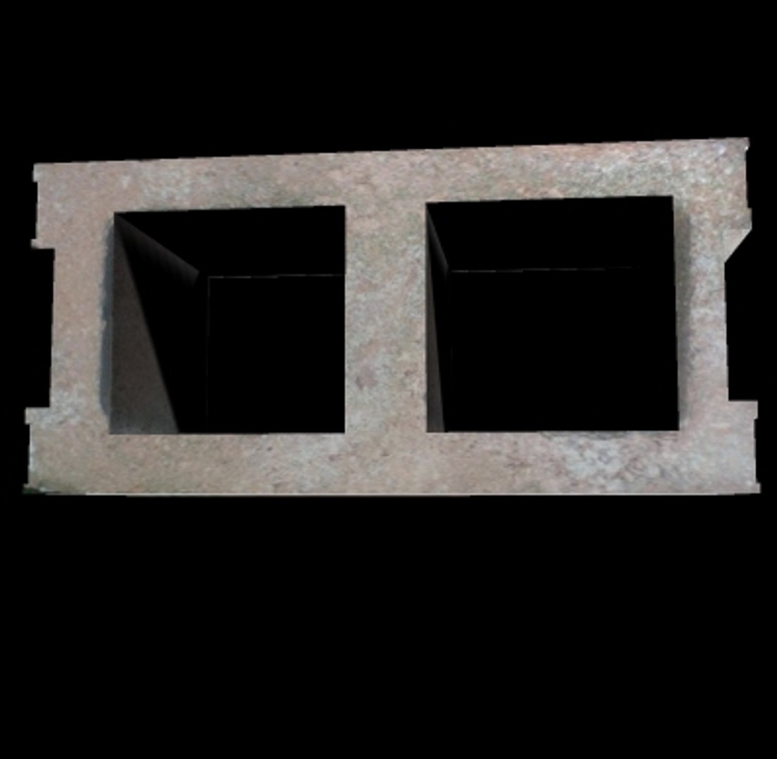 free 3ds model brick concrete block