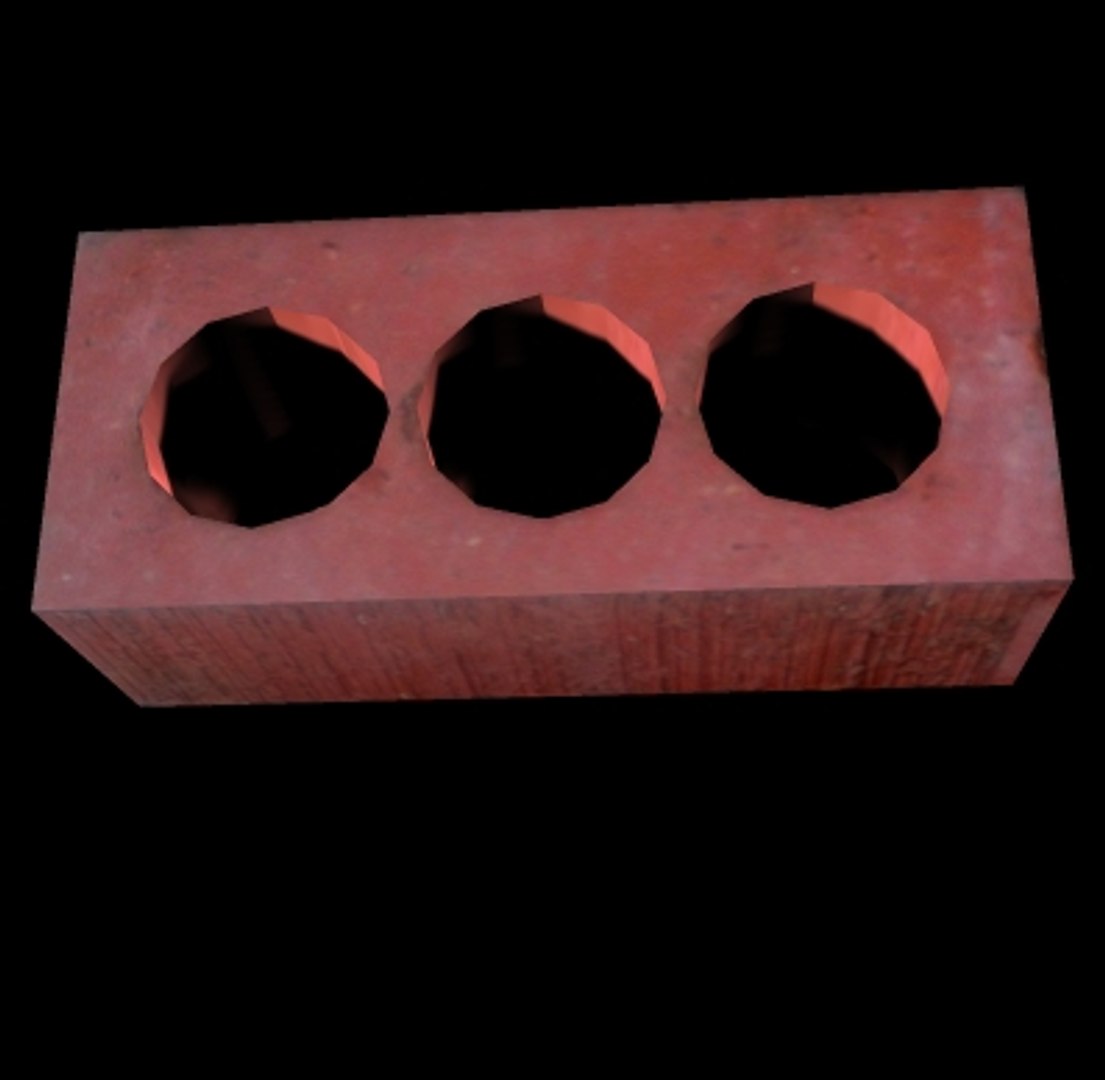 free 3ds model brick concrete block