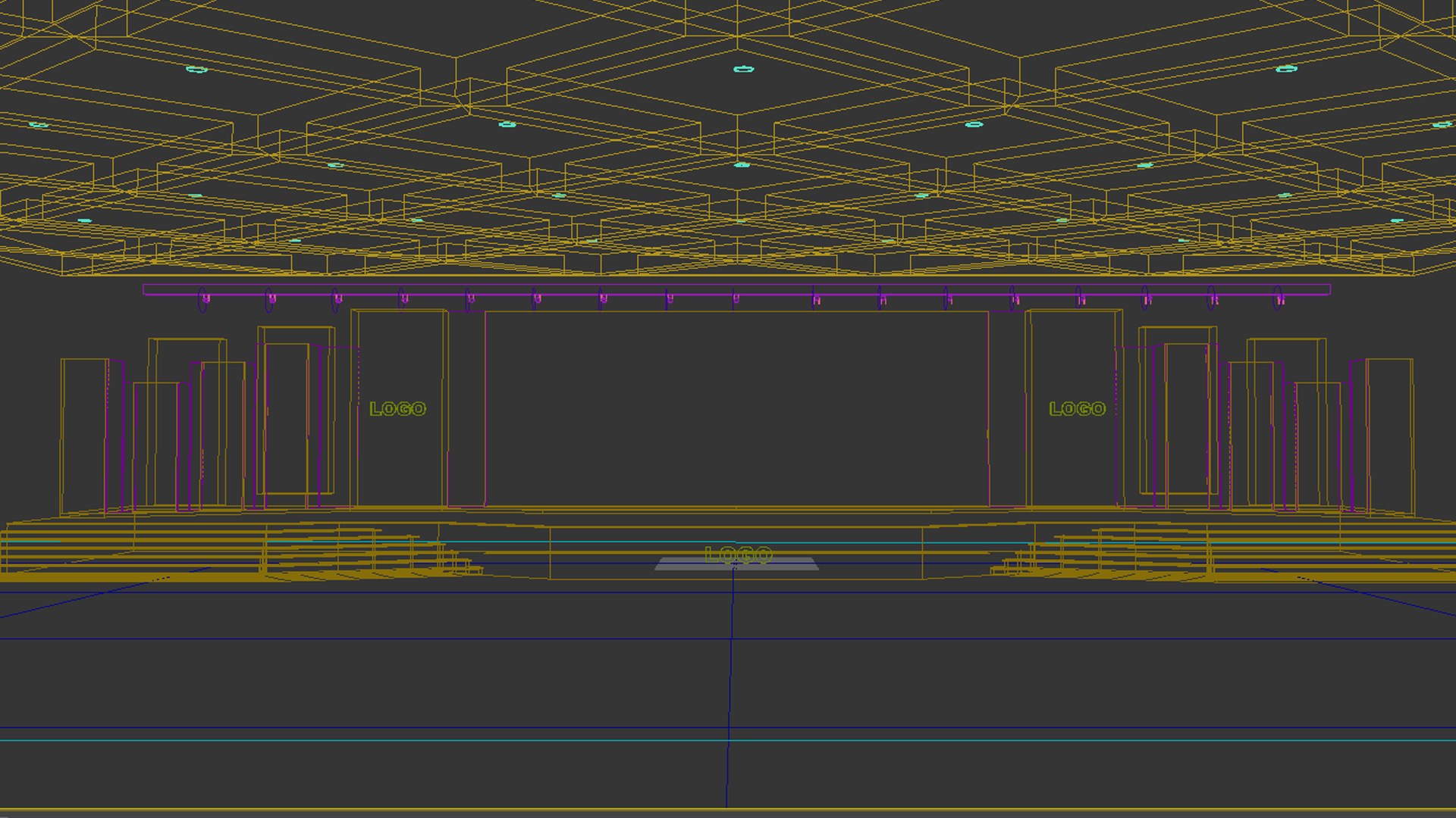 Virtual Stage 3D Model - TurboSquid 2192202