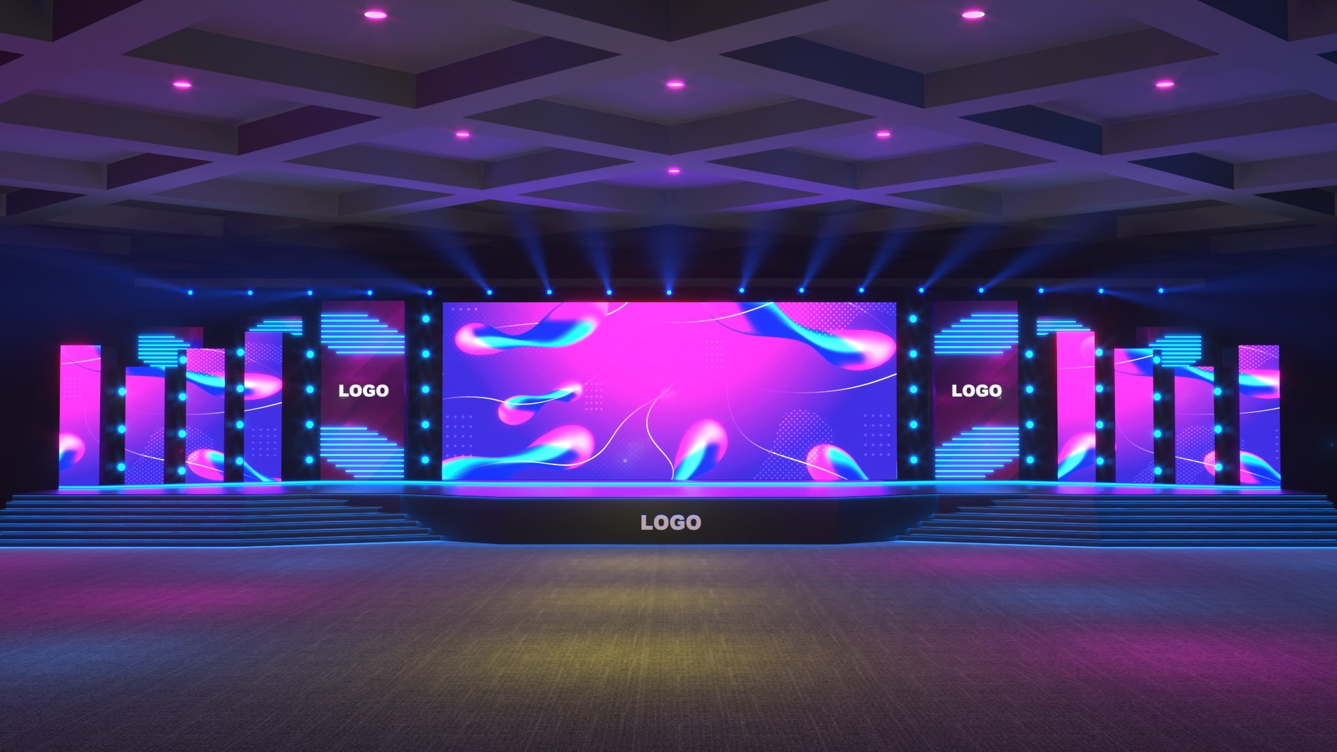 Virtual Stage 3D Model - TurboSquid 2192202