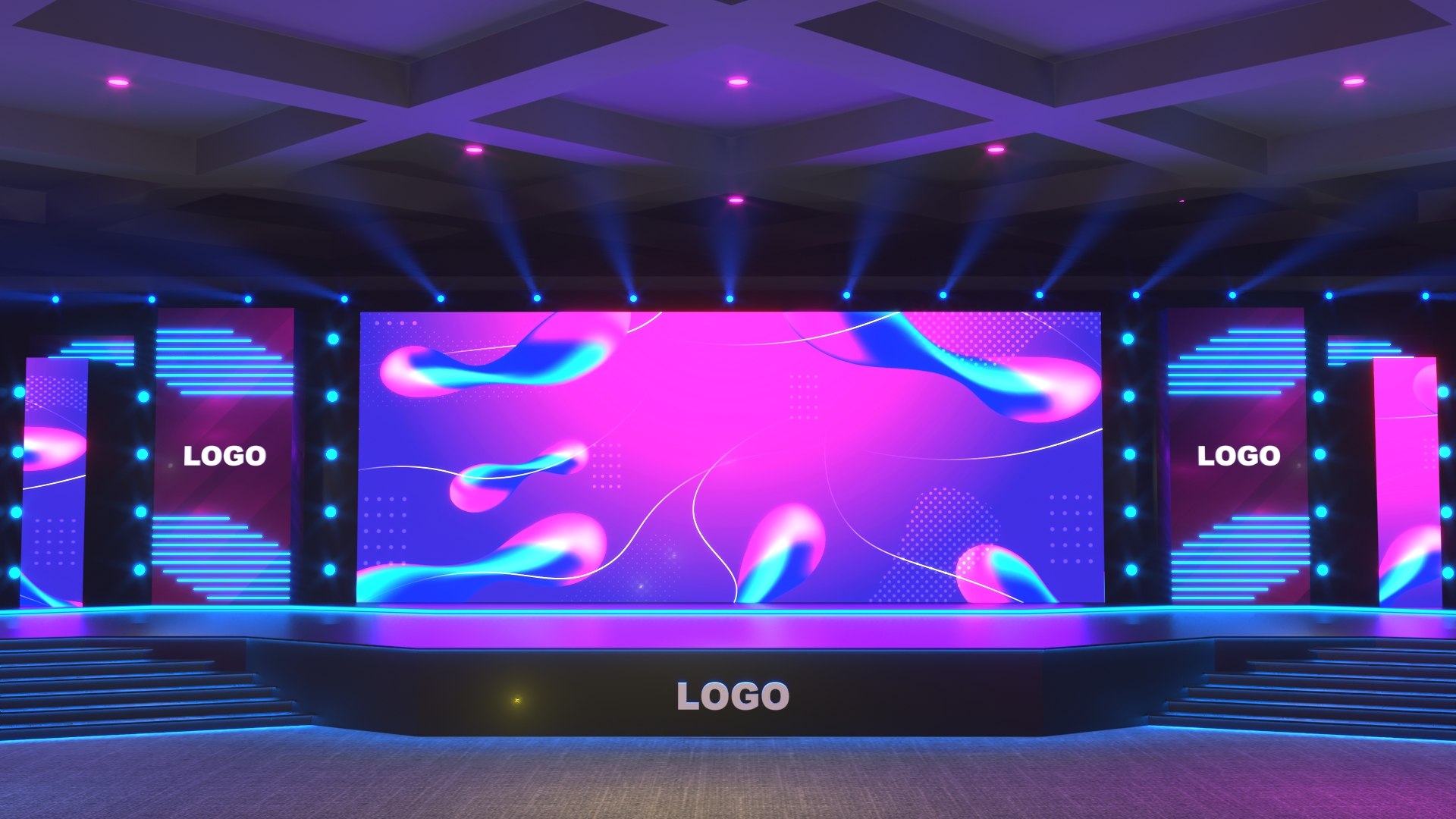 Virtual Stage 3D Model - TurboSquid 2192202