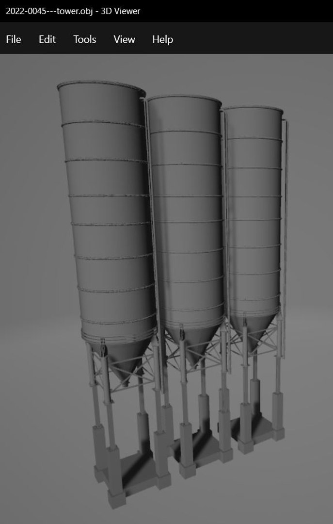 3D Industrial Silo - TurboSquid 1996119