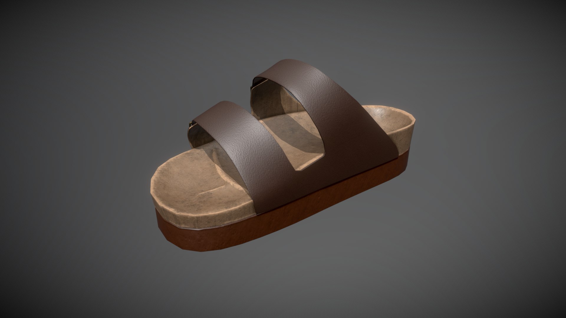 Leather Sandal 3D Model - TurboSquid 1449953