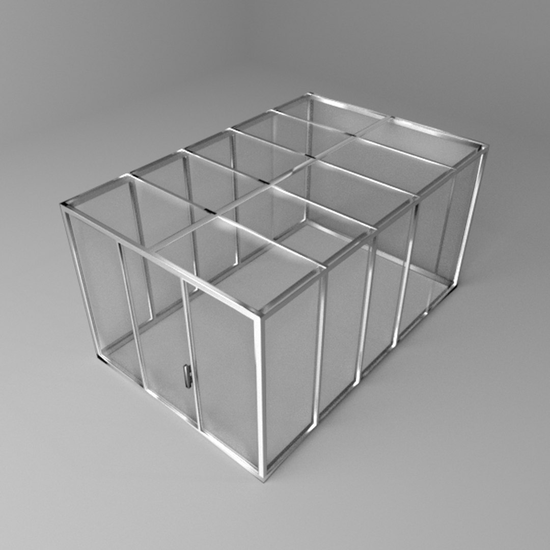 3D Box Greenhouse - TurboSquid 1562884