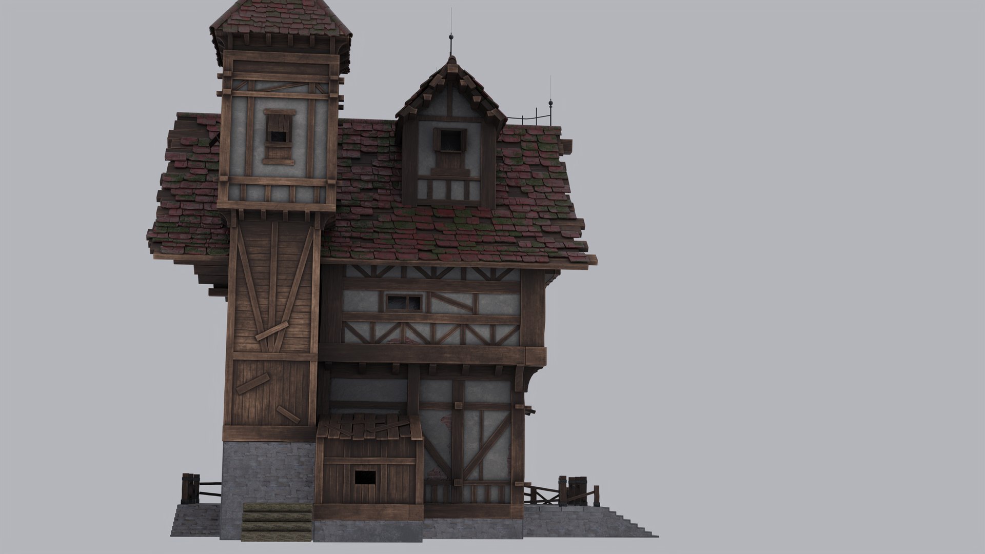 Medieval House model - TurboSquid 1955780