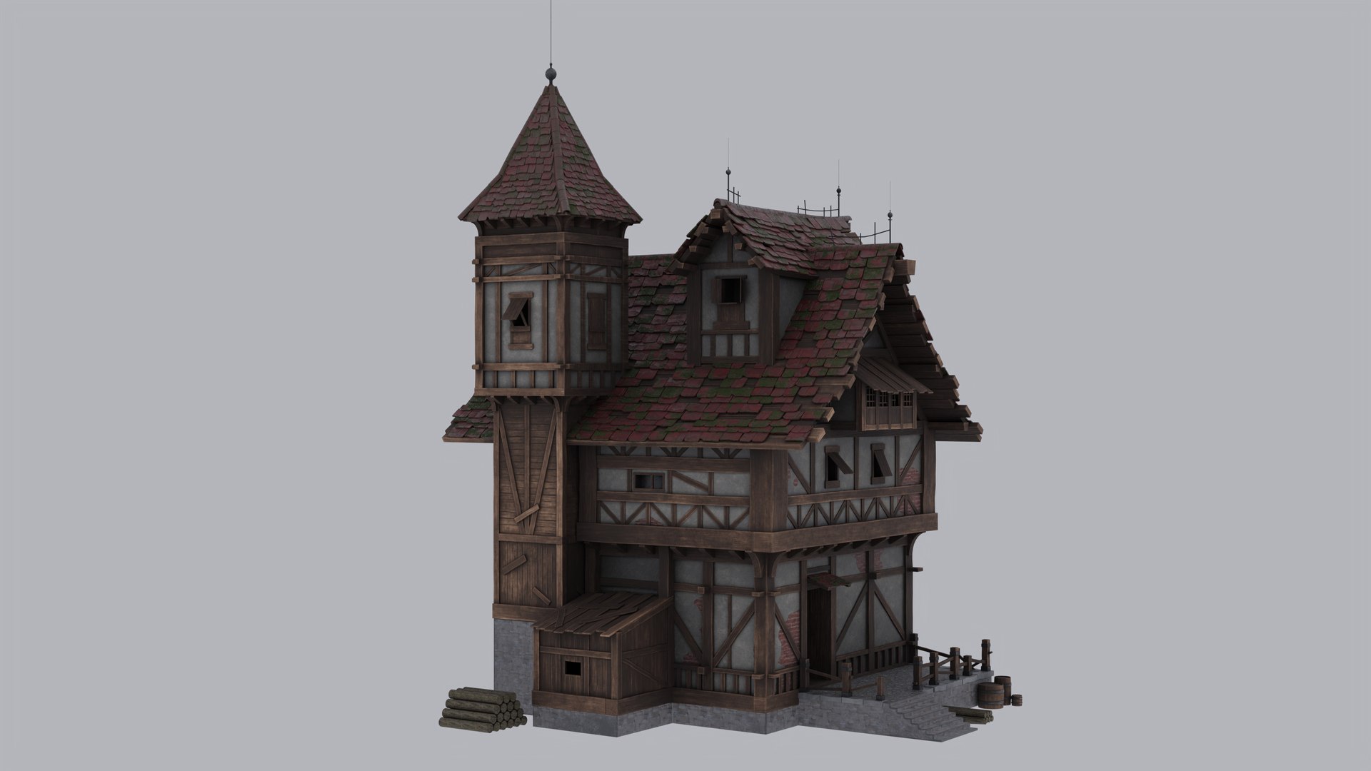 Medieval House model - TurboSquid 1955780