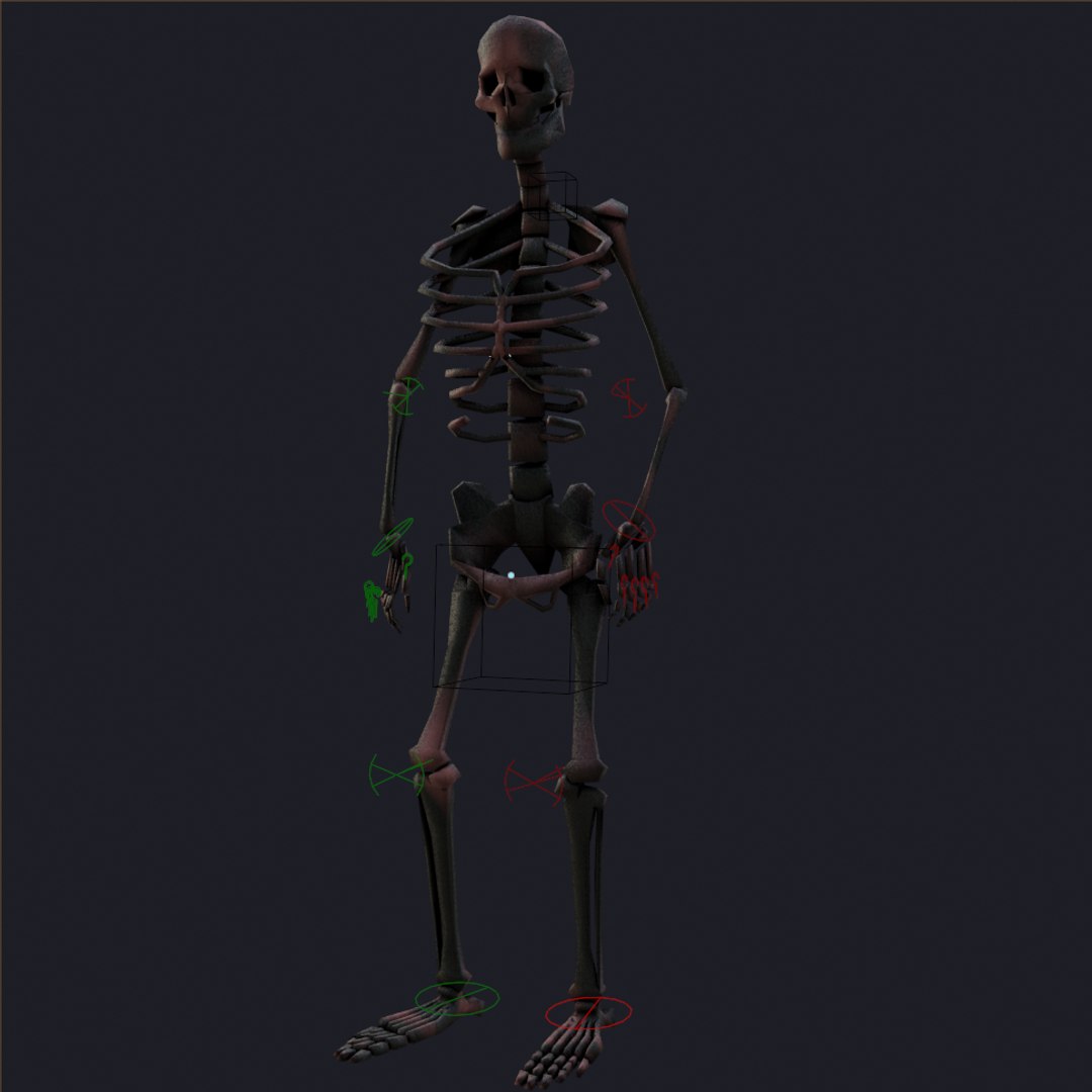 3D Rigged Human Skeleton - TurboSquid 1825511